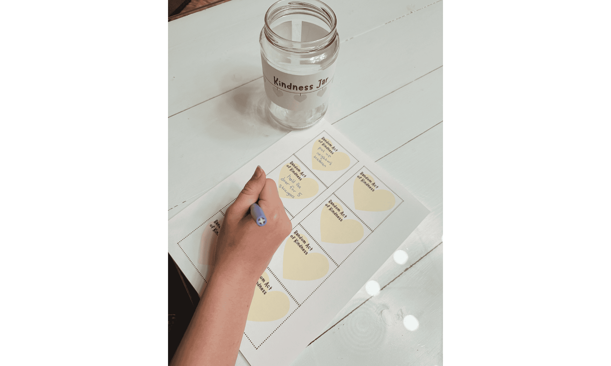 Create a Random Acts of Kindness Jar Challenge (With Free Printables ...